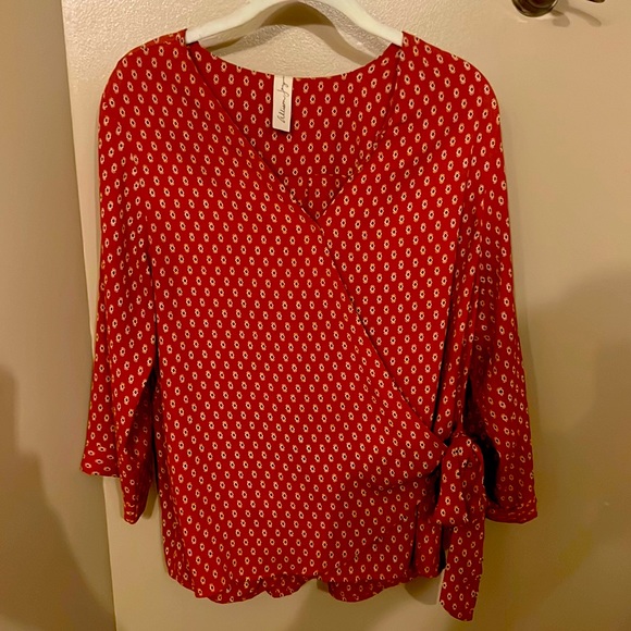 Allison Joy | Tops | Evereve Allison Joy Wrap Around Blouse Large ...
